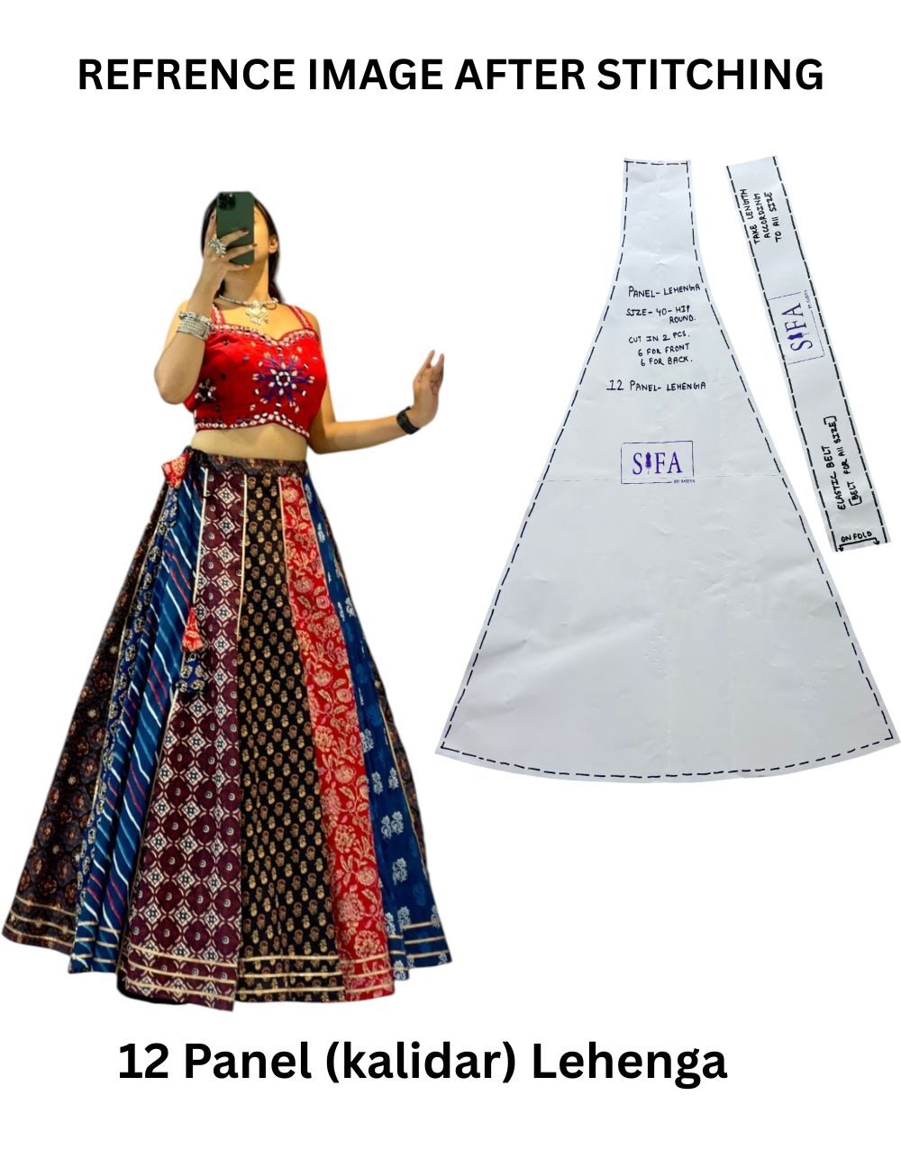 Paper Cutting Patterns for Graceful Kalidar Lehengas - TheSIFA.in